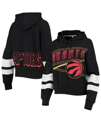 Junk Food Women's Black Toronto Raptors Throwback Stripe Pullover ...