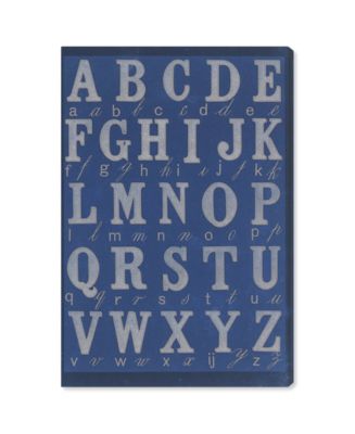 Oliver Gal Alphabet Letters Giclee Art Print on Gallery Wrap Canvas ...
