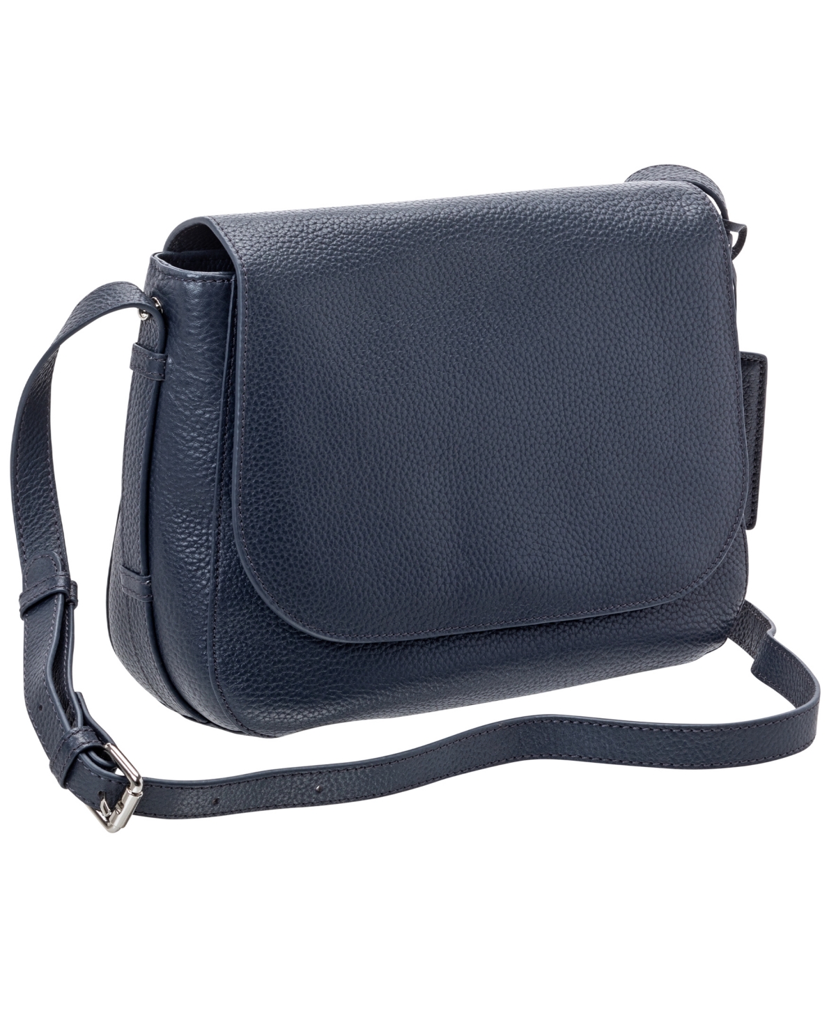 Click here for Mancini Womens Pebbled Amy Crossbody Handbag - Nav... prices