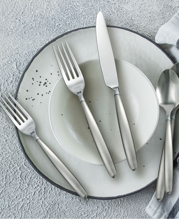 Hampton Forge Tidal Frosted Forged 18/0 Stainless Steel 20 Piece Set ...