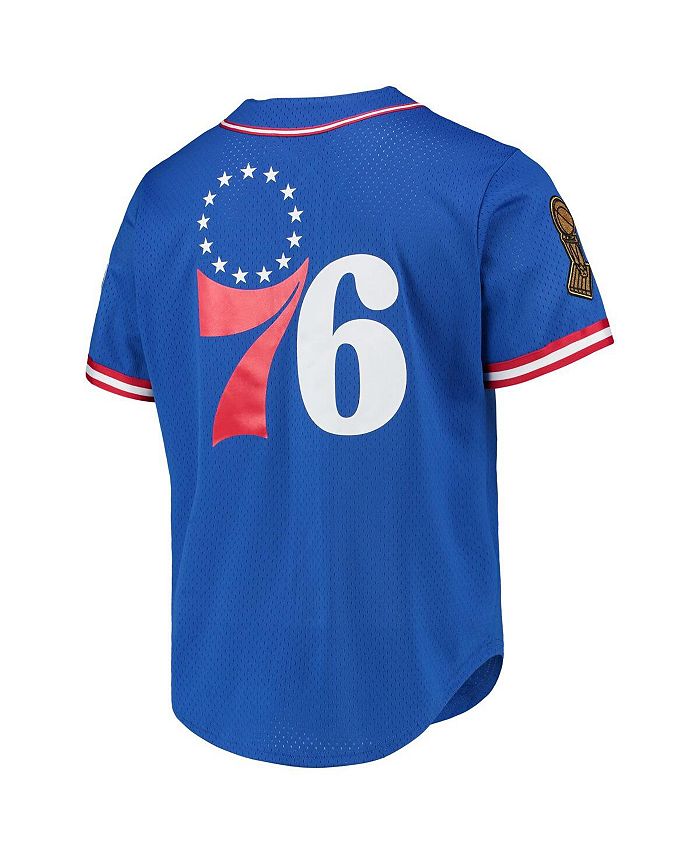 Pro Standard Men's Royal Philadelphia 76ers Capsule Baseball Button-Up ...