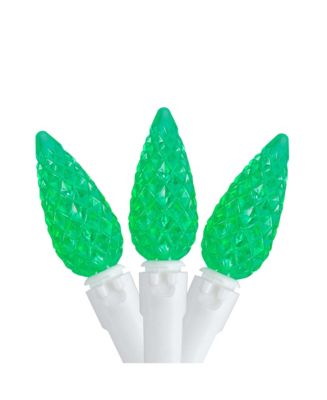 Northlight 70 Count Led C6 Faceted Christmas Lights With Wire, 22.5 ...