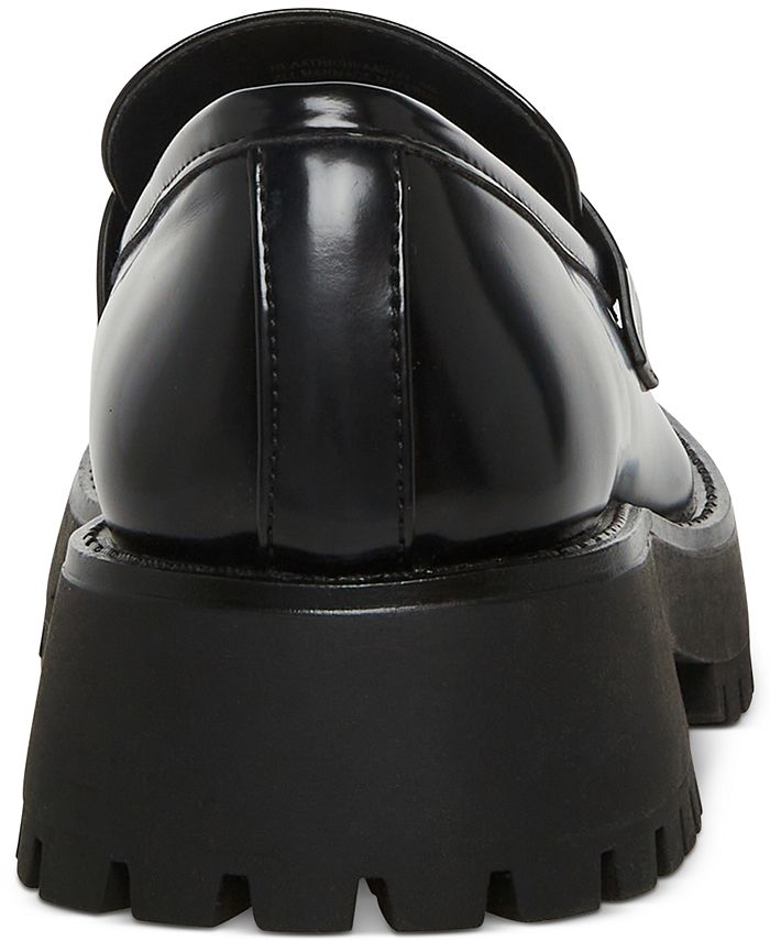 Madden Girl Heather Platform Lug-Sole Loafer Flats - Macy's