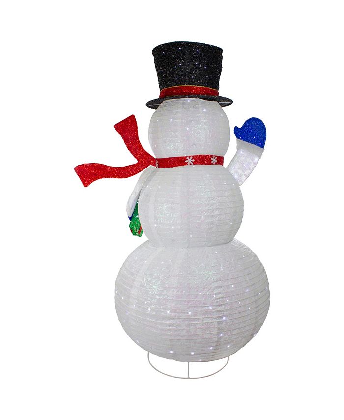 Northlight Led Lighted Iridescent Twinkling Snowman Outdoor Christmas ...
