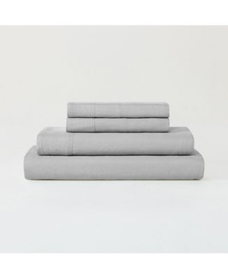 SIJO Luxeweave Linen Sheet Set, King (Includes 1 Fitted Sheet 76x80x16 ...