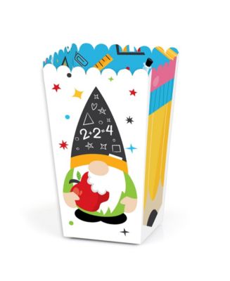School Gnomes - Teacher and Classroom Decor Favor Popcorn Treat Boxes ...