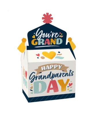 Big Dot of Happiness Happy Grandparents Day - Treat Box Party Favors ...