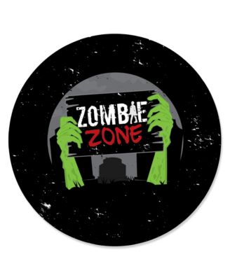Big Dot of Happiness Zombie Zone - Halloween or Birthday Zombie Crawl ...