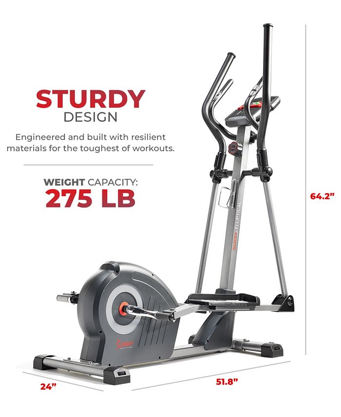 Sunny Health & Fitness Elite Interactive Series Exercise Elliptical, Sf ...
