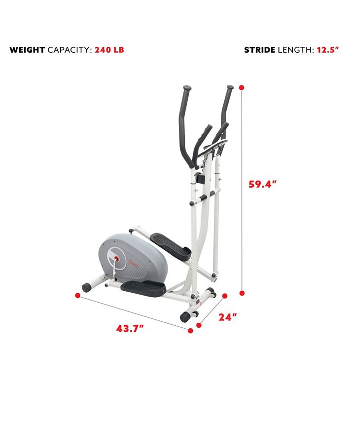 Sunny Health & Fitness Magnetic Elliptical Trainer, Sf-E3955 - Macy's
