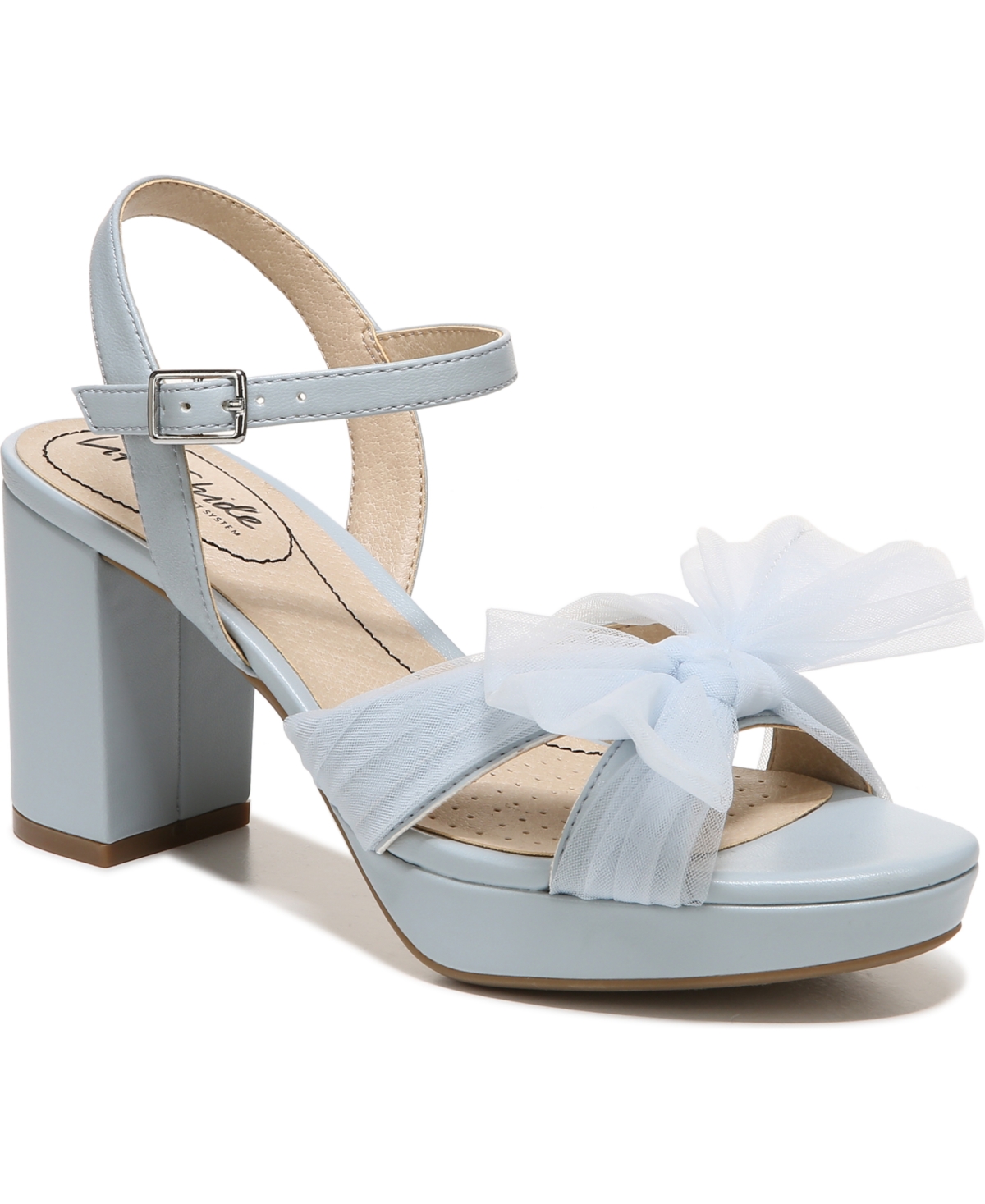 Click here for LifeStride Last Dance Dress Sandals - Pearl Blue F... prices