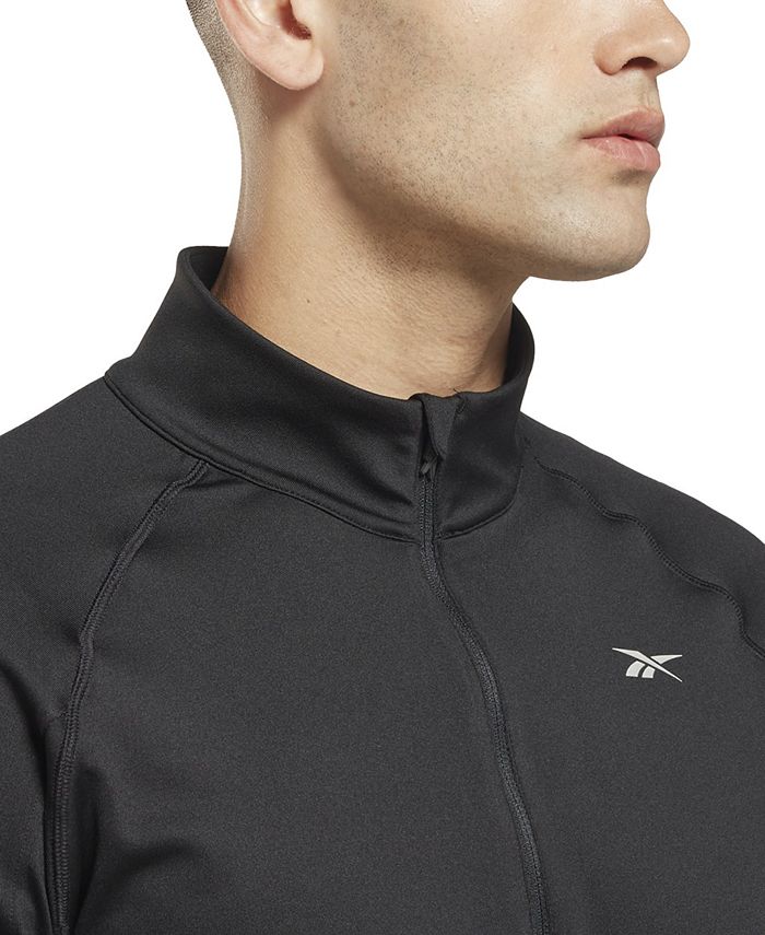 Reebok Men's Running Quarter-Zip Long-Sleeve Top - Macy's