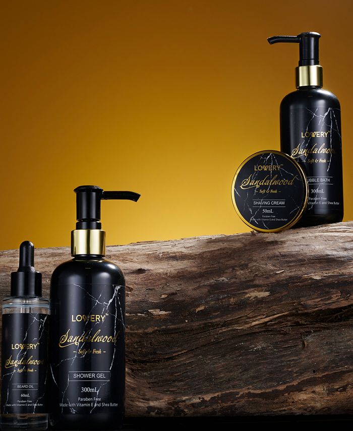 Lovery Men's 7-Pc. Sandalwood Personal Grooming Gift Set - Macy's
