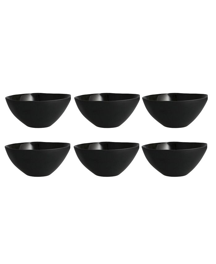 Fortessa Sandia Obsidian Cereal Bowl 6" Set/6 - Macy's
