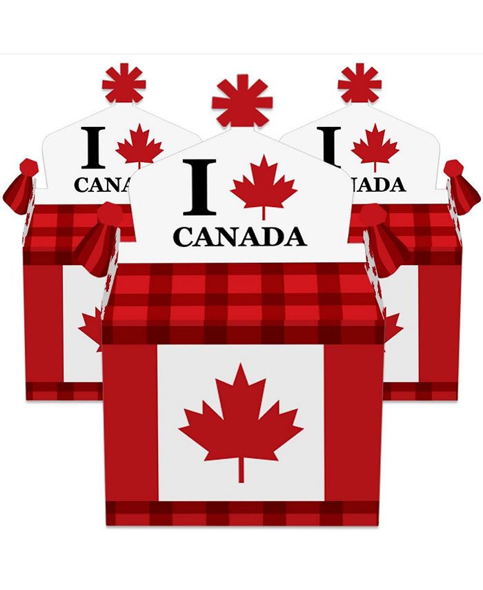 Big Dot of Happiness Canada Day - Treat Box Party Favors - Canadian ...