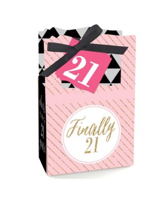Big Dot of Happiness Finally 21 Girl - 21st Birthday - Party Favor ...