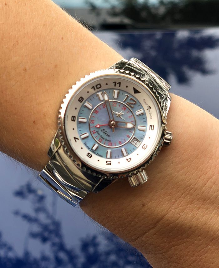 Abingdon Co. Women's Elise Stainless Steel Bracelet Watch 33mm - Macy's