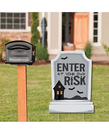 Big Dot of Happiness Graveyard Tombstones - Party Decorations ...