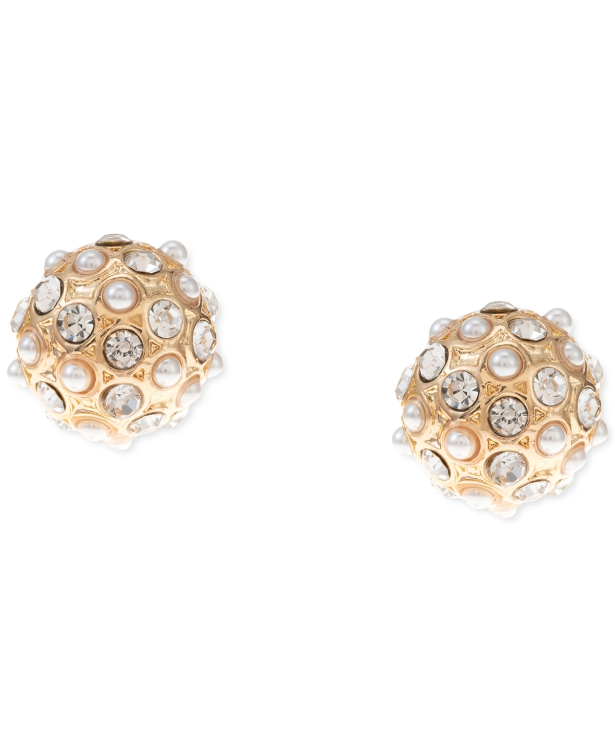 Click here for Charter Club Gold-Tone Pave Fireball Stud Earrings... prices