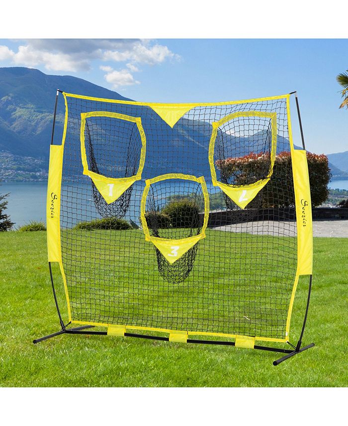 Soozier Portable Soccer Goal Target Net with Bag, Soccer Training ...