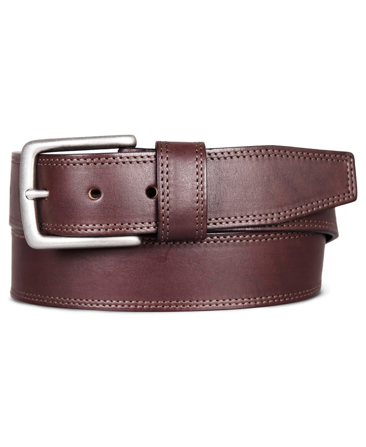 Click here for Lucky Brand Mens Double Needle Stitched Leather Be... prices