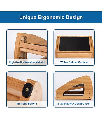 StrongTek 3 Adjustable Heights Under Desk Footrest, Improves Posture ...