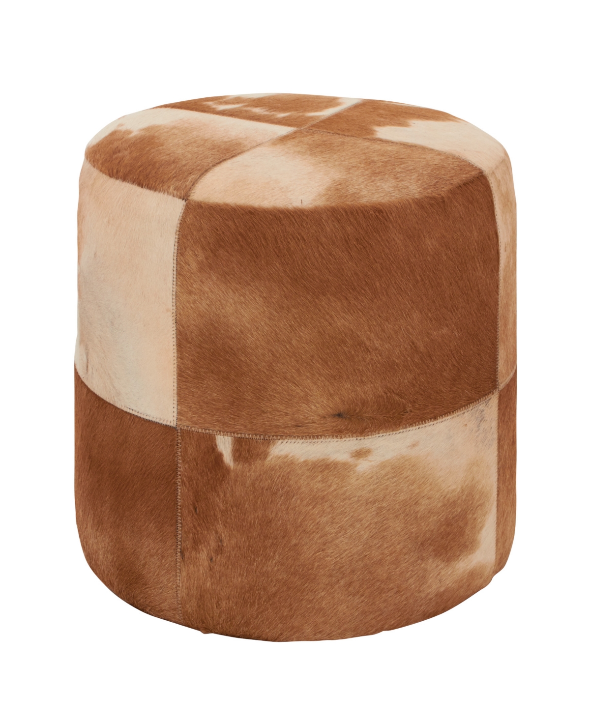 Click here for Rosemary Lane Leather Handmade Stool with Patchwor... prices