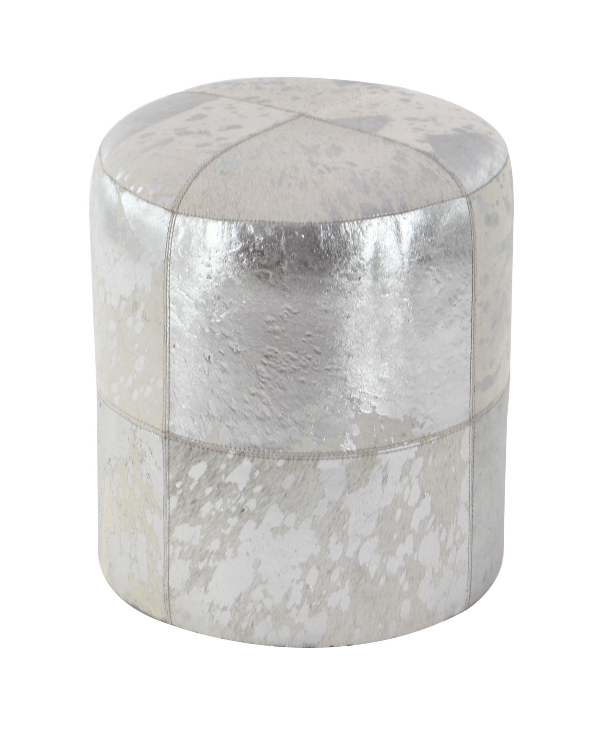 Click here for Rosemary Lane Leather Handmade Stool with Patchwor... prices