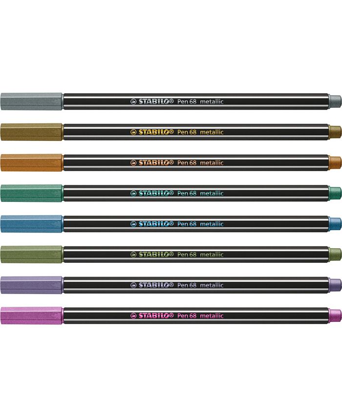 Stabilo Pen 68 Metallic 8 Piece Color Set - Macy's