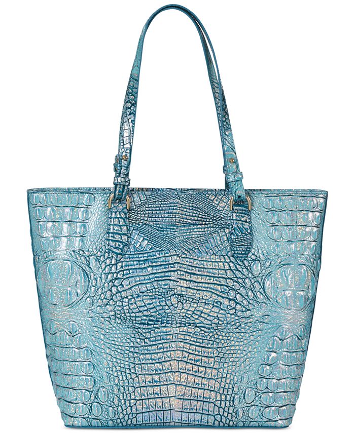 Brahmin Ellen Arctic Blue Melbourne Leather Tote - Macy's