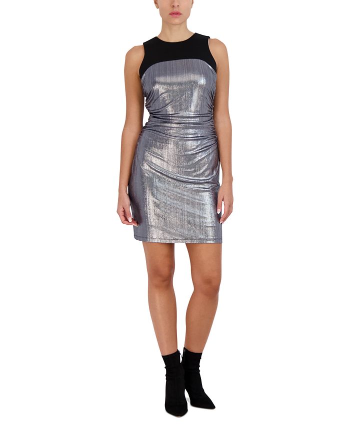 BCBGMAXAZRIA Women's Metallic Cocktail Dress - Macy's