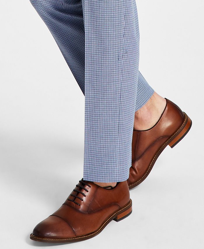 Bar III Men's Slim-Fit Mini Check Suit Pants, Created for Macy's - Macy's