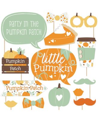 Little Pumpkin - Fall Birthday Party or Baby Shower Photo Booth Props ...