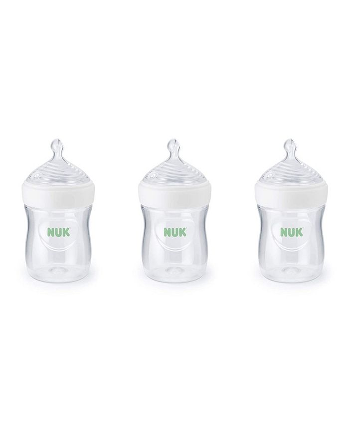 NUK Simply Natural Baby Bottles, 5 oz, 3 Pack, Neutral White - Macy's