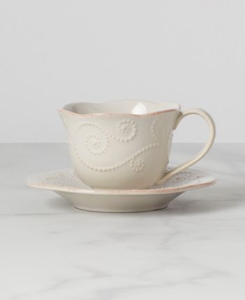 Lenox Dinnerware, French Perle Cup and Saucer Set & Reviews ...