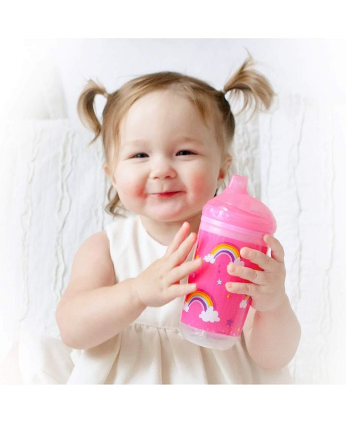 Nuby Insulated Light-Up Easy Sippy Cup, Pink Rainbow, 10 Oz - Macy's