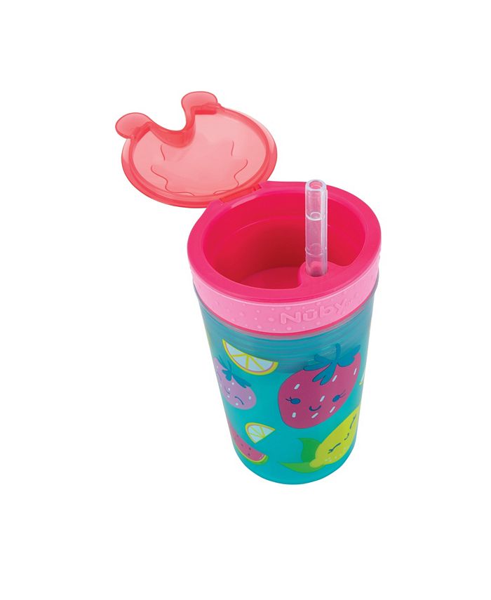 Nuby Snack N' Sip 2 in 1 Snack and Drink Cup, 2 Pack, Pink/Purple - Macy's