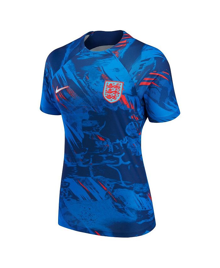 Nike Women's Blue England National Team 2022 Pre-Match Top - Macy's