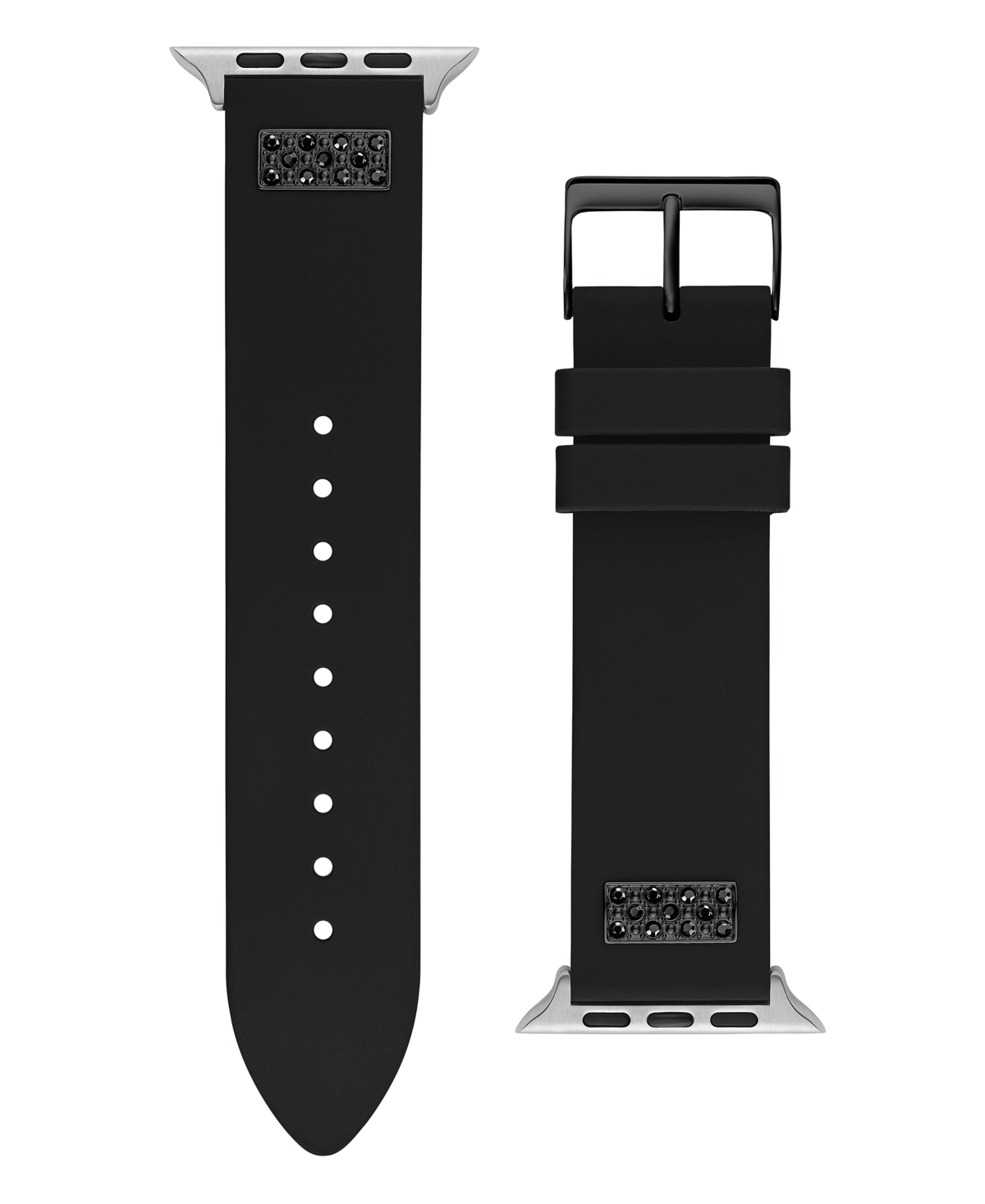 Click here for Guess Mens Black Glitz Silicone Strap 42mm  43mm... prices
