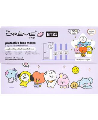 The Crème Shop x BT21 BABY 35-Pc. Protective Face Masks Set - Macy's