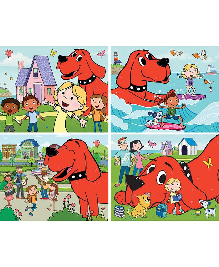 MasterPieces Puzzles Masterpieces Kids Puzzle Set - Clifford 4-Pack 100 ...