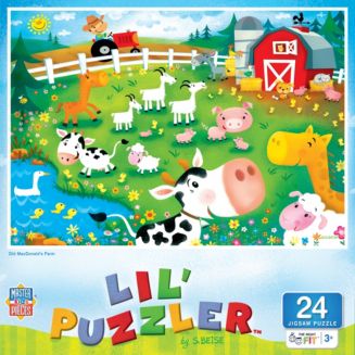 MasterPieces Puzzles Lil Puzzler - Old MacDonald's Farm 24 Piece Jigsaw ...