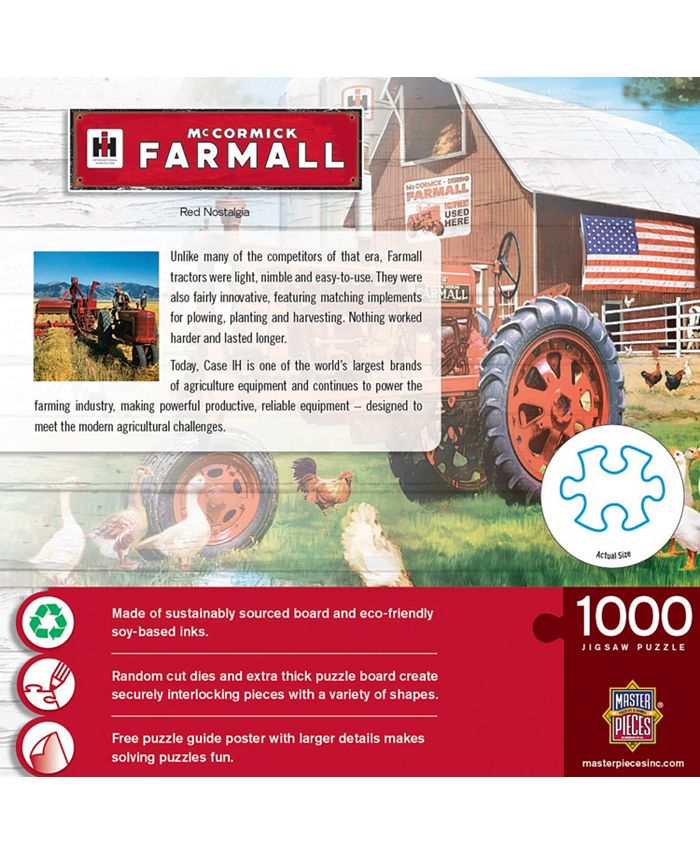 Masterpieces Farmall - Red Nostalgia 1000 Piece Jigsaw Puzzle - Macy's