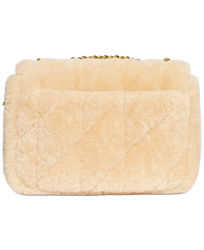 COACH Shearling Quilted Pillow Madison Shoulder Bag - Macy's
