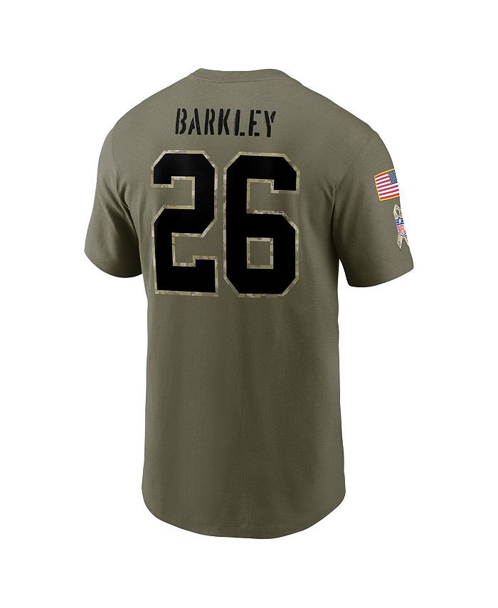 Nike Men's Saquon Barkley Olive New York Giants 2022 Salute To Service ...
