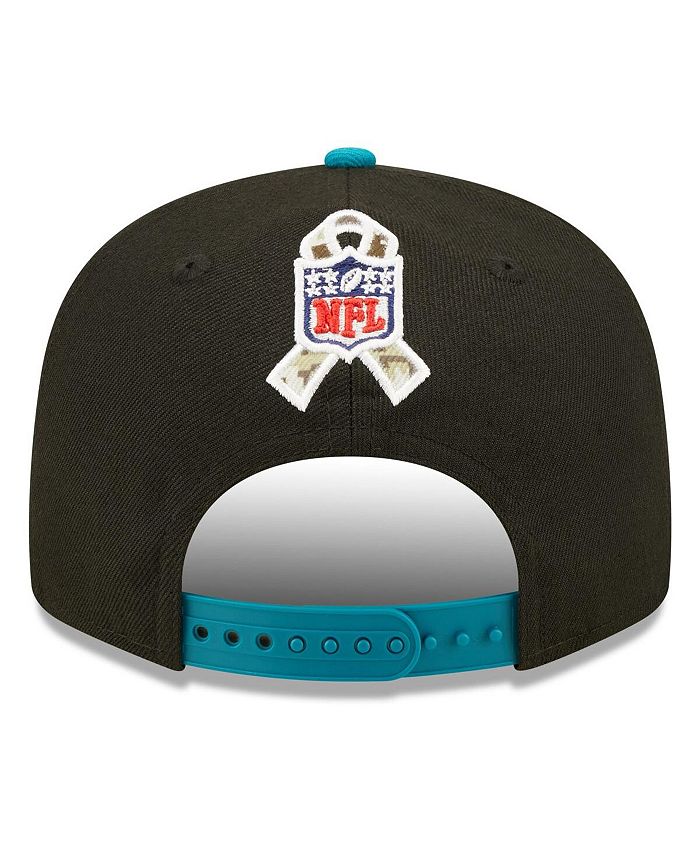 New Era Men's Black, Aqua Jacksonville Jaguars 2022 Salute To Service ...