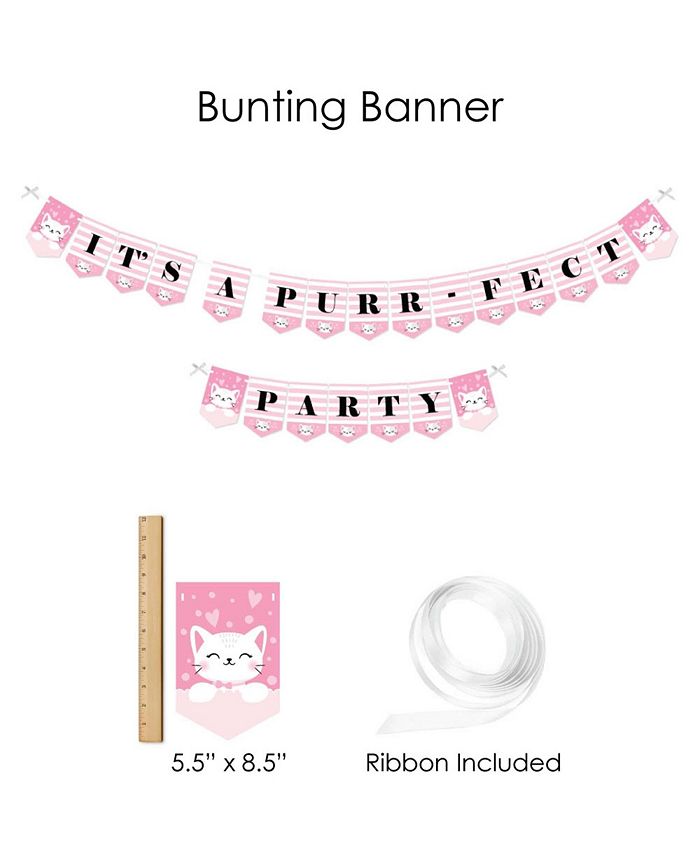 Big Dot of Happiness Purr-fect Kitty Cat - Kitten Meow Baby Shower or ...
