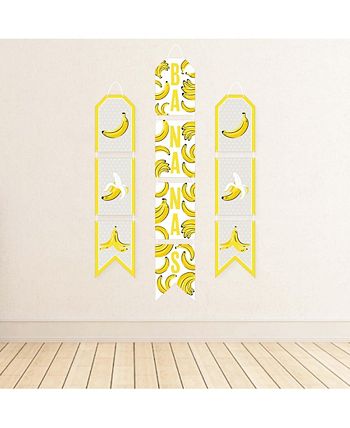 Big Dot of Happiness Let's Go Bananas - Hanging Vertical Paper Door ...
