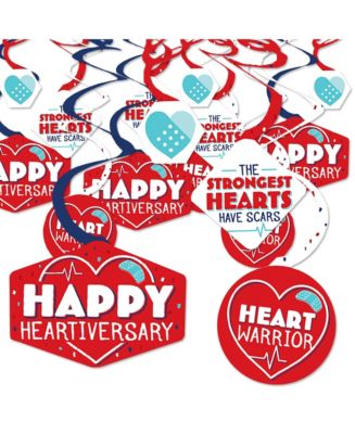 Happy Heartiversary - CHD Awareness Hanging Party Decoration Swirls ...