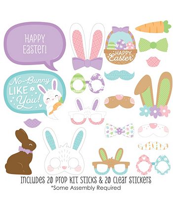 Big Dot of Happiness Spring Easter Bunny Happy Easter Party Photo Booth ...